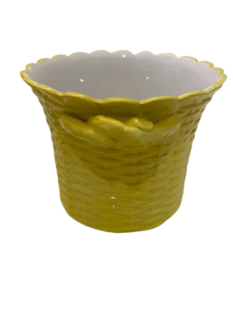 Mottahedeh Yellow Cachepot – Chestnut Lane Antiques & Interiors